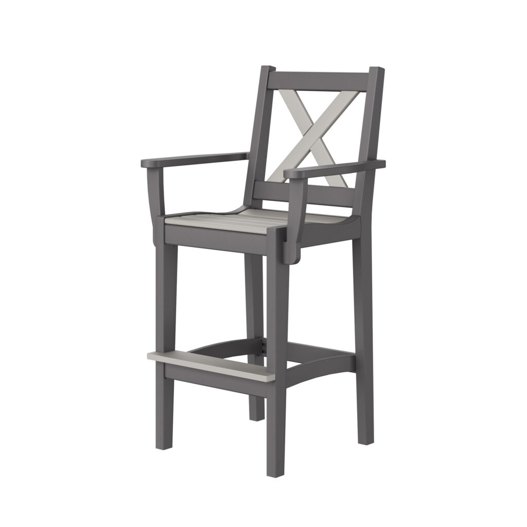 Woodlands Bar Arm Chair25” W x 24” D x 49” H - Artifex