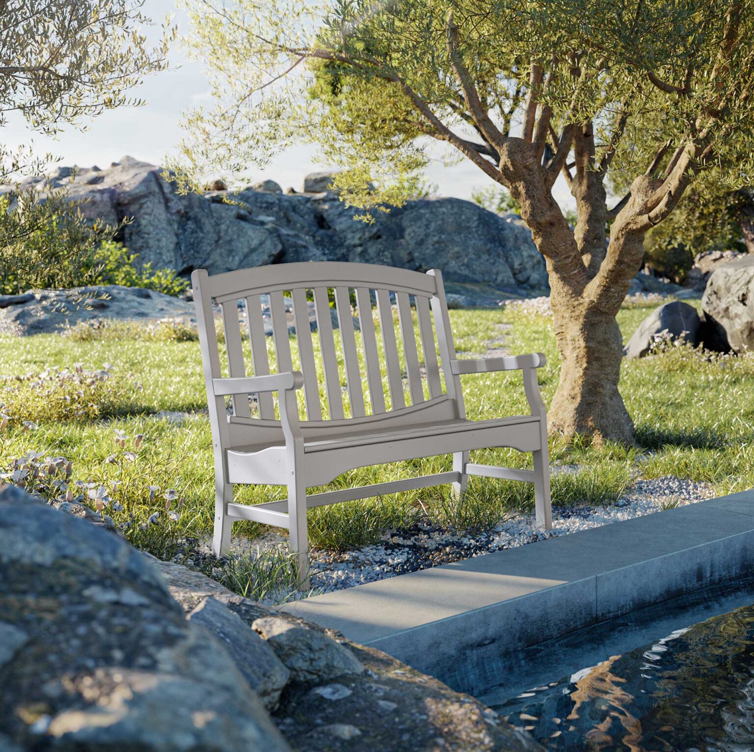 Chelsea Garden Bench45” W x 24” D x 40” H - Artifex